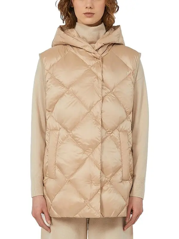 Max Mara Frutto Down Puffer Vest - Beige
