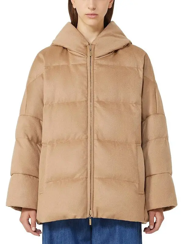 Max Mara Desiderio Reversible Down Coat - Camel