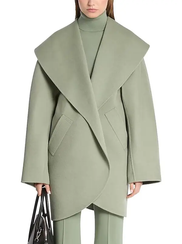 Michael Kors Cashmere Clutch Coat - Celadon