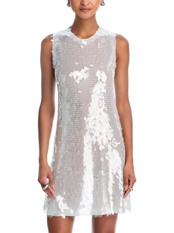 Norma Kamali Swing Mini Dress - Clear/white