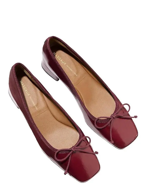 MARGAUX LONNBERG The Ada Pumps - Claret Crinkle Patent