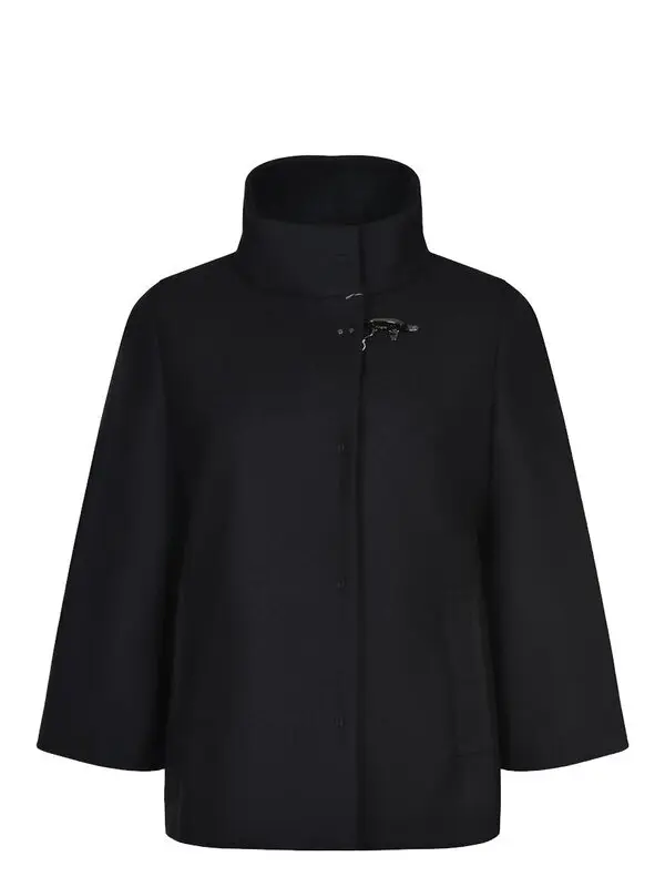 FAY Wool-blend Coat - Black