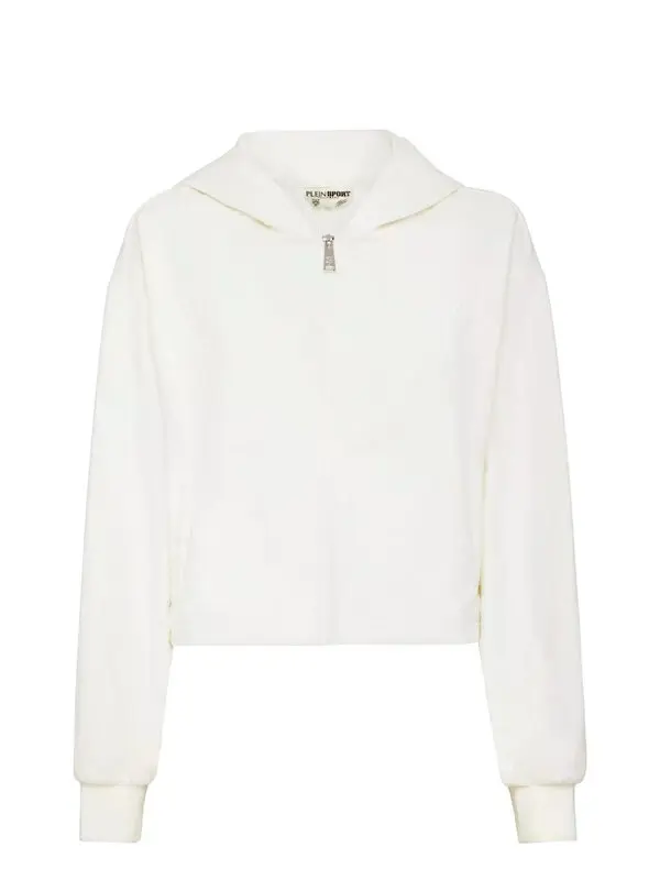 PLEIN SPORT Sponge Hoodie Sweatshirt - Neutrals