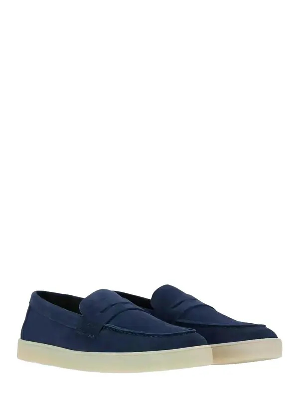 Canali Suede Slip-on Sneakers - Blue