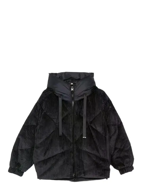 DUNO Corduroy Hooded Jacket - Black