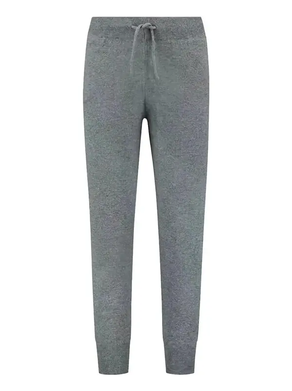 AURELIEN Drawstring Cashmere Track Pants - Grey