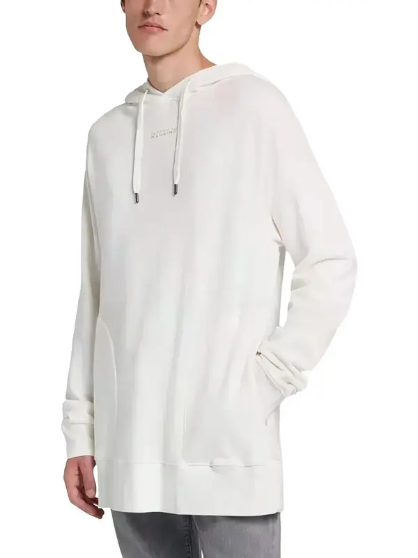 7 For All Mankind Drawstring Hoodie - White