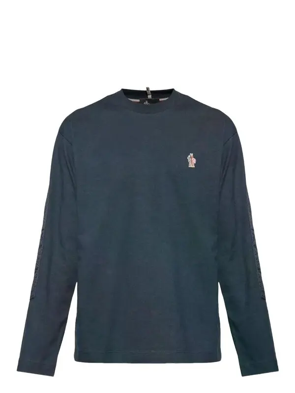 Moncler Logo Long-sleeve T-shirt - Blue