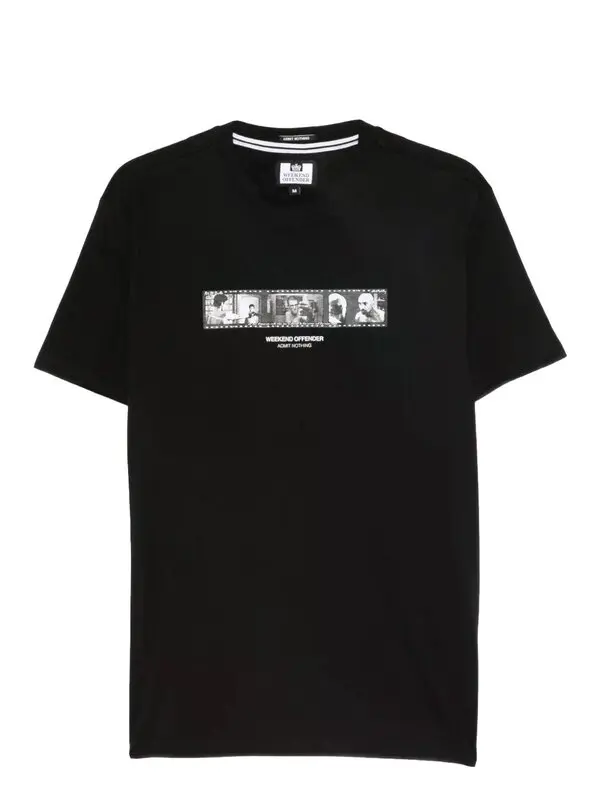 WEEKEND OFFENDER Graphic-print T-shirt - Black
