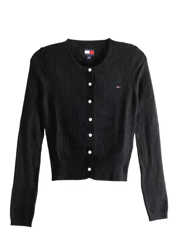 Tommy Hilfiger Button-up Cardigan - Black