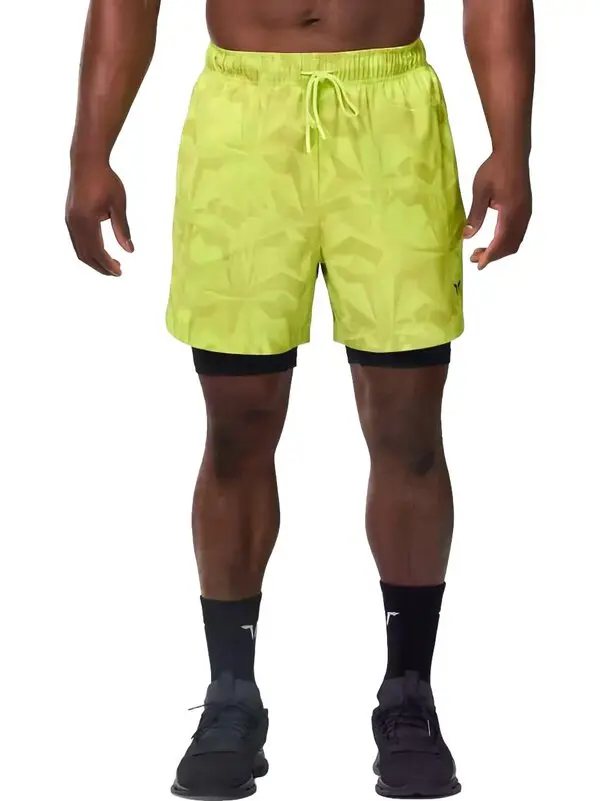 SQUATWOLF Dot Camo 2-in-1 Shorts - Yellow