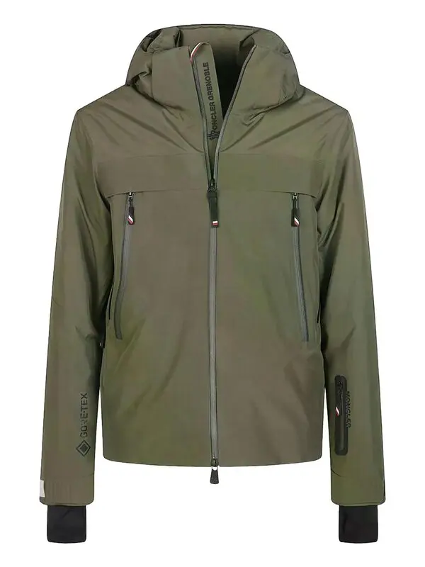 Moncler Zip-up Hooded Jacket - Green