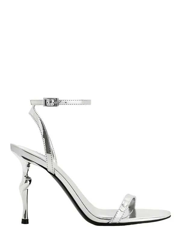 Jw Pei 95mm Alivia Sculptural-heel Sandals - Silver