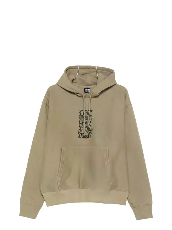 StÜssy Graphic Print Hoodie - Green