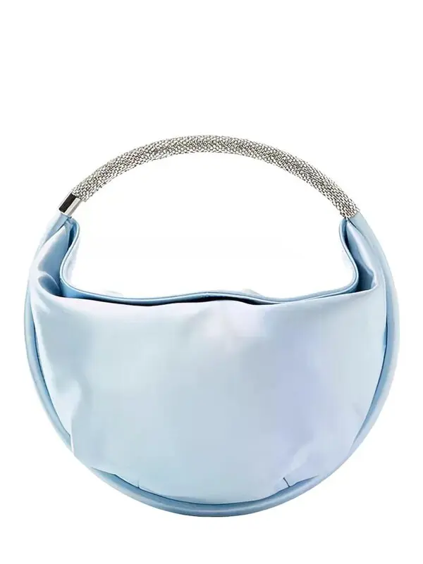TWENTY FOURHAITCH Chiara Embellished-handle Shoulder Bag - Blue