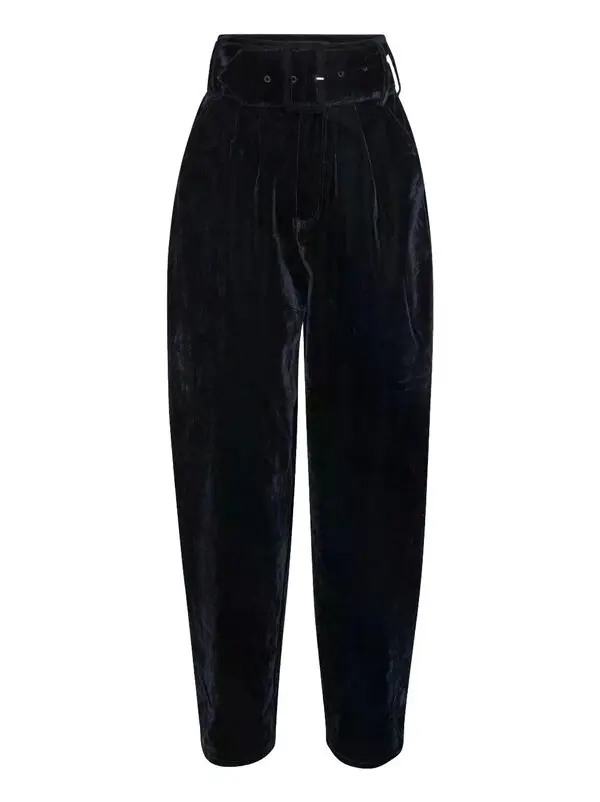 Remain Birger Christensen Belted Tapered Trousers - Black