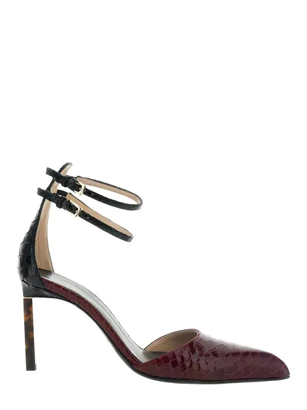 TOM FORD Ankle Strap Stiletto Heel Pumps - Red