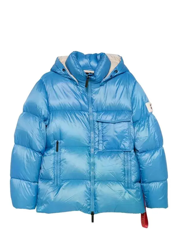 AFTER/LABEL Katalla Hooded Puffer Coat - Blue