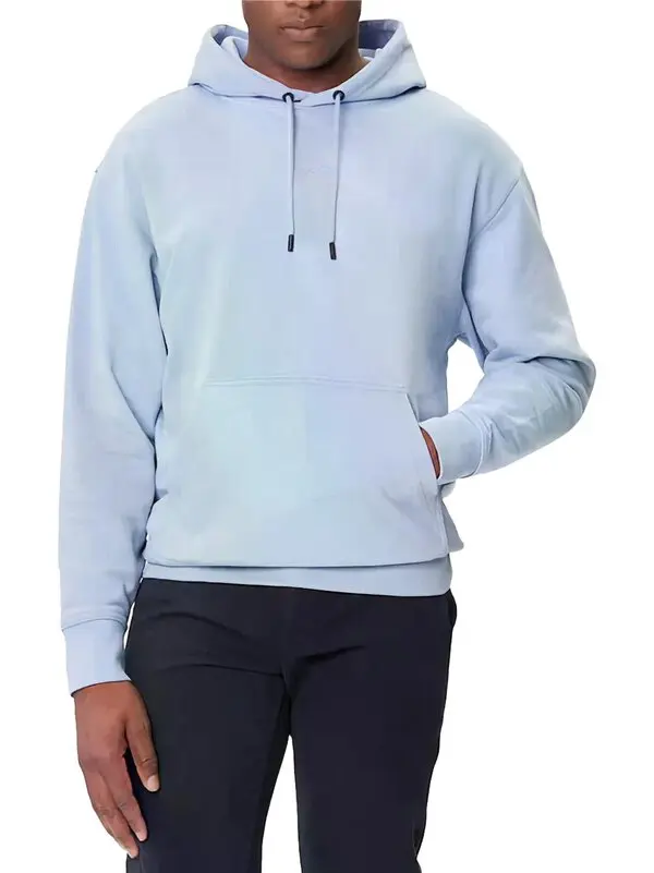 BOSS Hooded Sweatshirt With Front Pocket - Blue