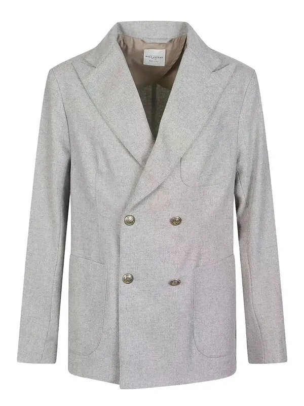 BALLANTYNE Double-breasted Blazer - Grey