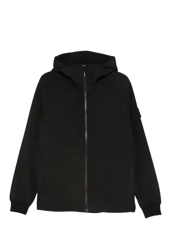 WEEKEND OFFENDER Patch-detail Hooded Jacket - Black