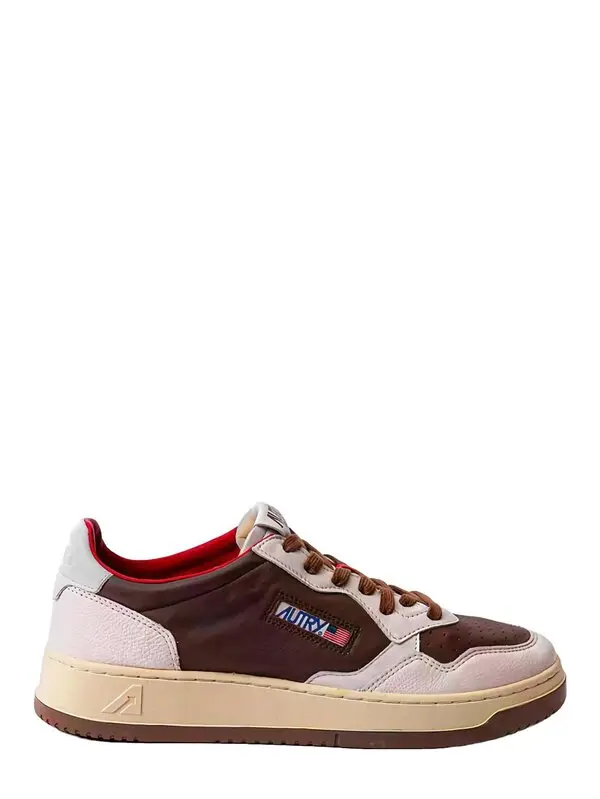 AUTRY Medalist Panelled Low Sneakers - Brown