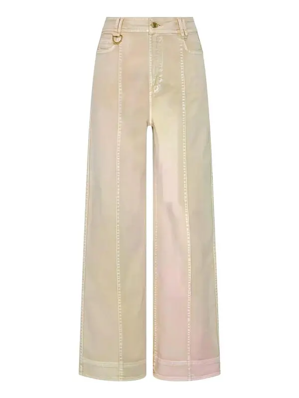 Aje Contrast Wide Leg Jeans - Neutrals