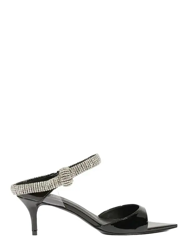 Schutz Embellished Heeled Sandals - Black