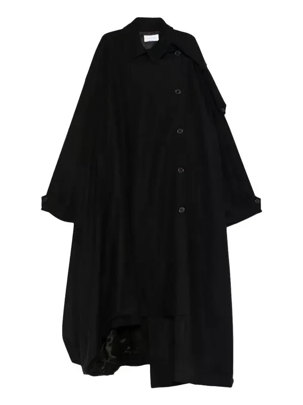 THE NINA STUDIO Asymmetric Coat - Black
