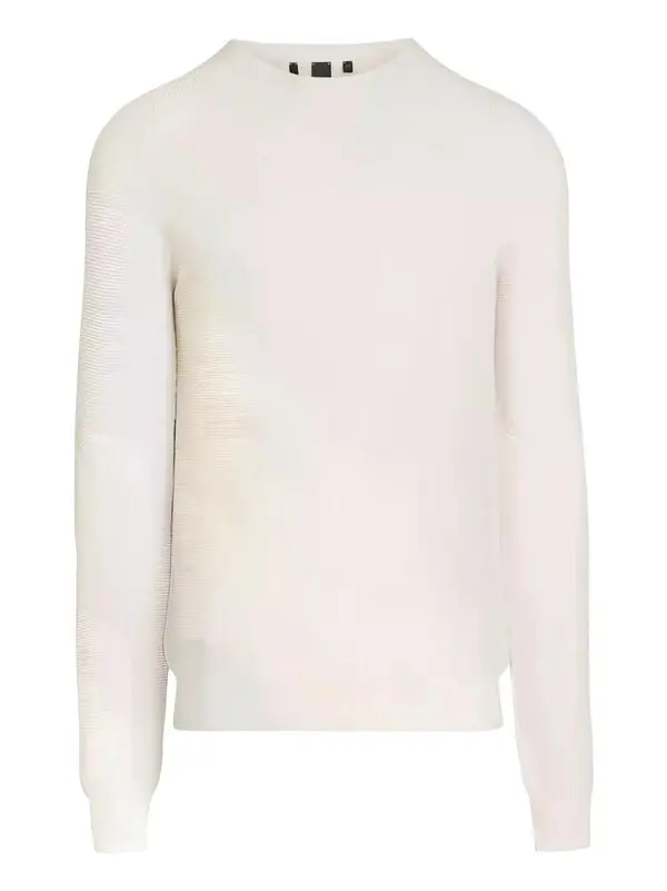 ALPHATAURI Textured Crew Neck Sweater - Neutrals