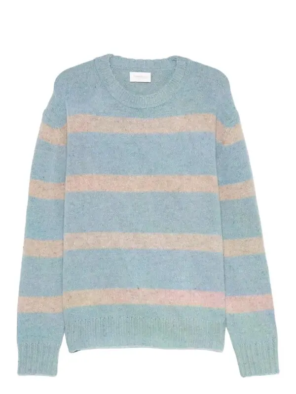 DIANA STUDIO Striped Crew-neck Sweater - Blue