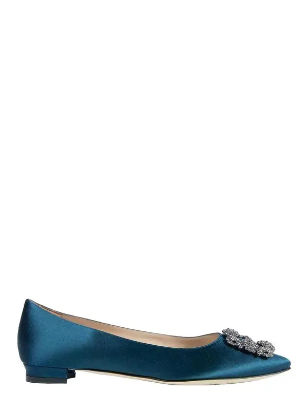 Manolo Blahnik Hangisiflat Pumps - Blue