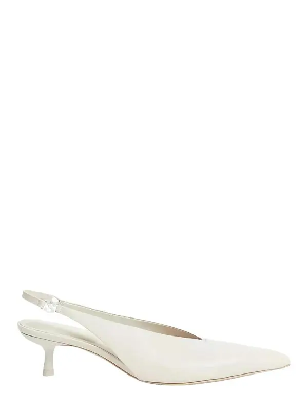 Simkhai 45mm Slingback Kitten Heel Pumps - Neutrals