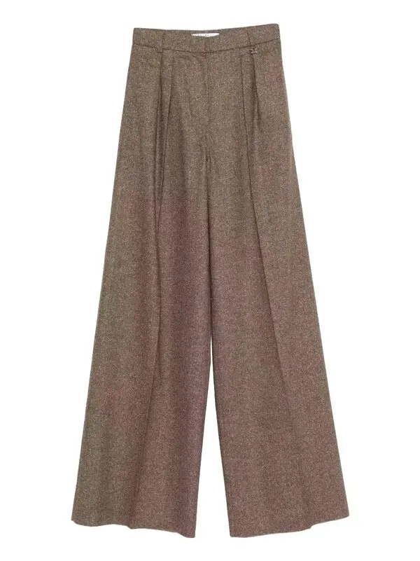 Max Mara Pleat-detail Trousers - Brown