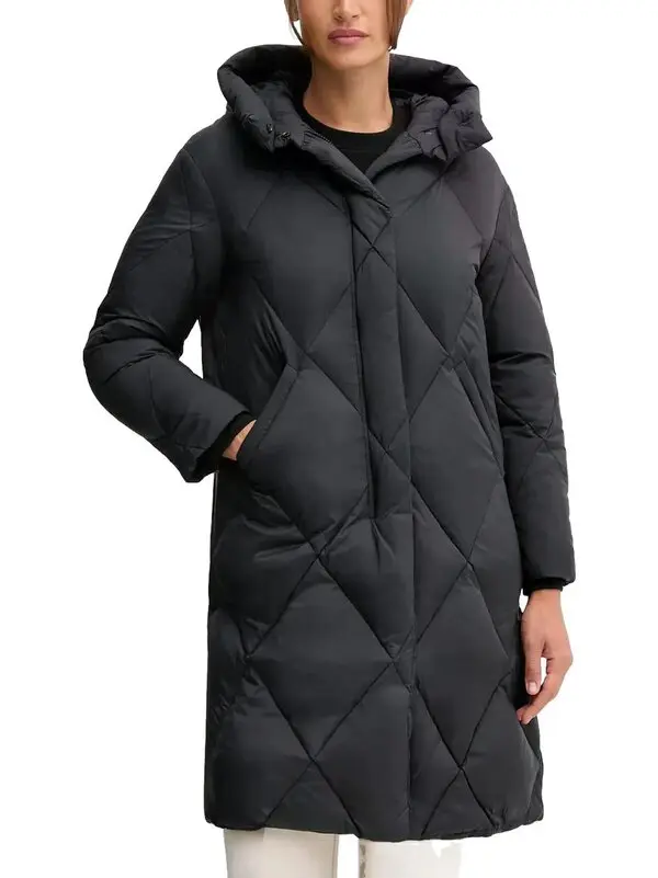 BOMBOOGIE Hooded Quilted Jacket - Black
