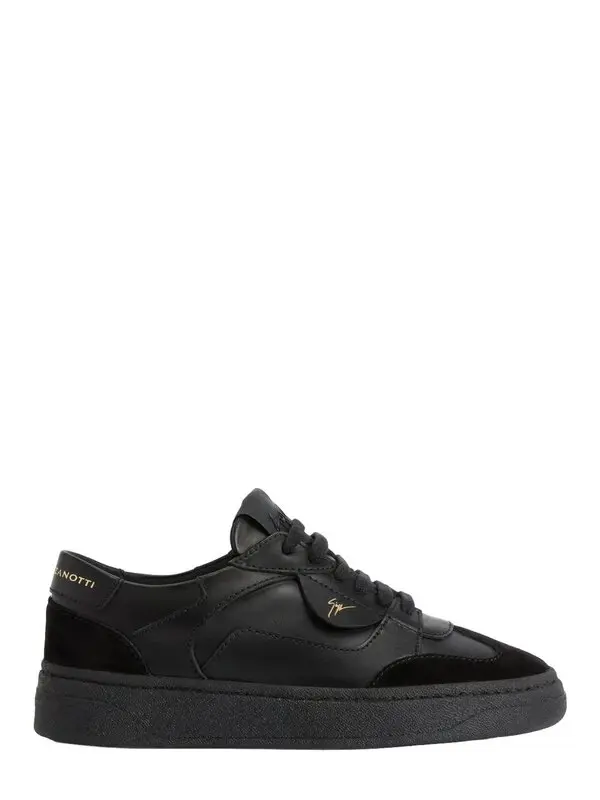 GIUSEPPE ZANOTTI Lace-up Low-top Sneakers - Black