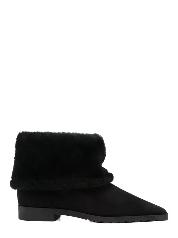 TOTEME Fold-down Shearling Boots - Black