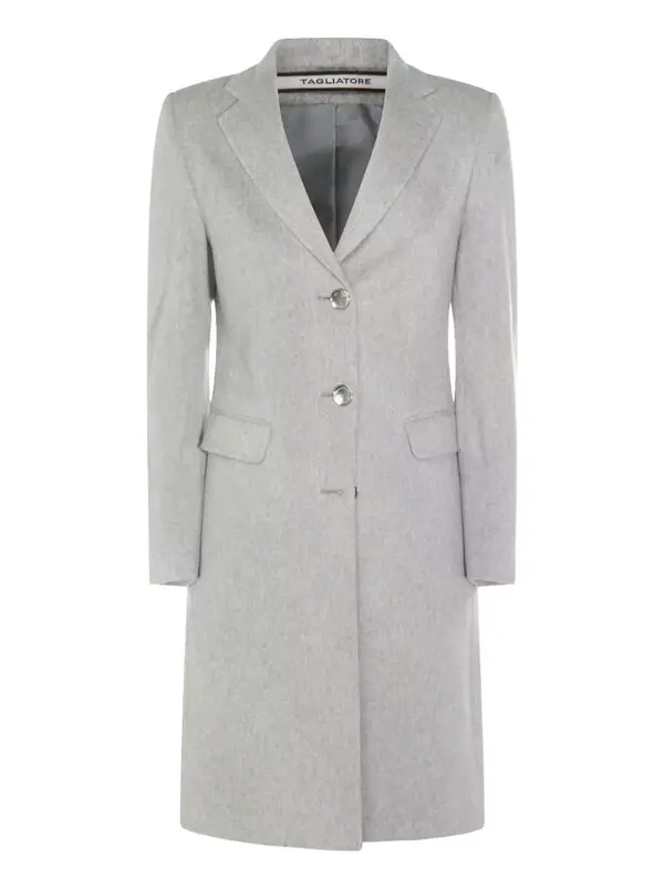 Tagliatore Single-breasted Coat - Grey