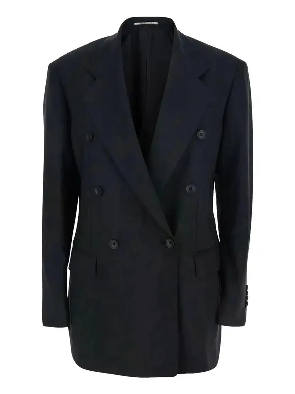 Tagliatore Notched-lapel Double-breasted Jacket - Black