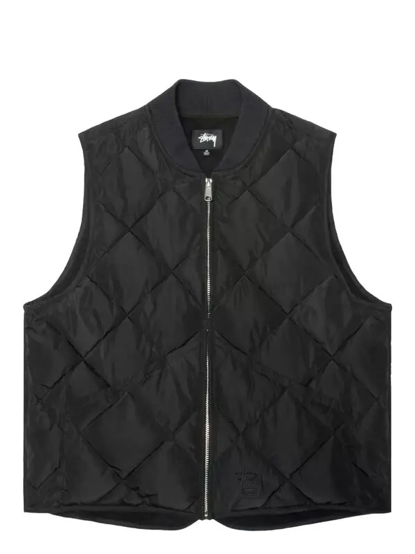 StÜssy Quilted Gilet - Black
