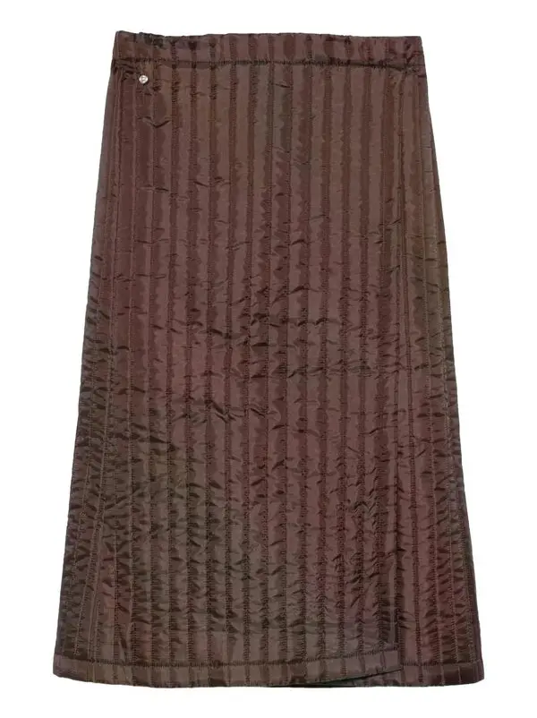 BLESS Nº08 Monpe Midi Skirt - Brown