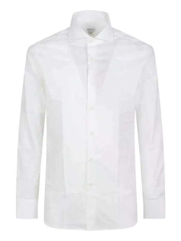 ORIAN Long-sleeve Cotton Shirt - White