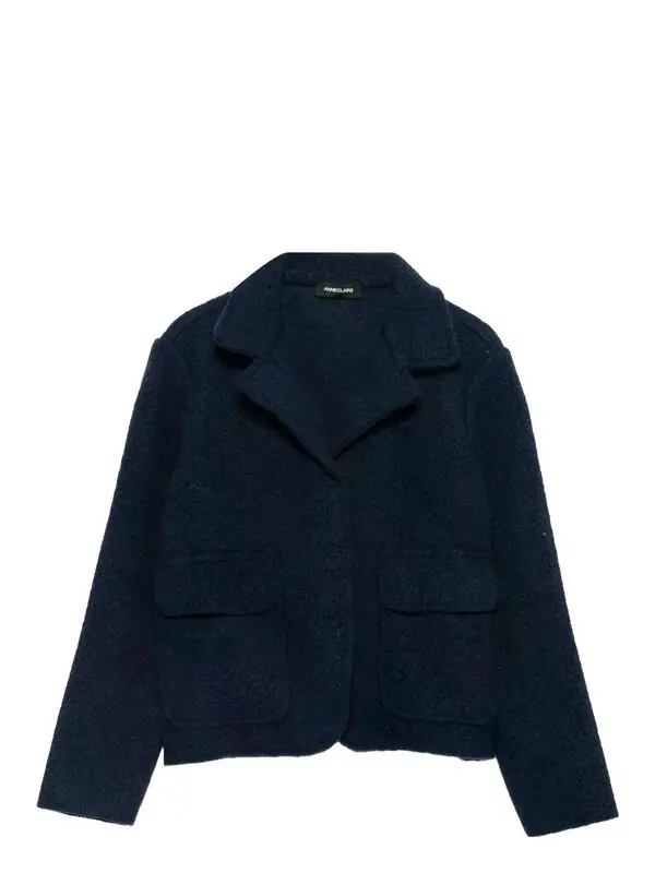 ANNE CLAIRE Notched-lapel Jacket - Blue