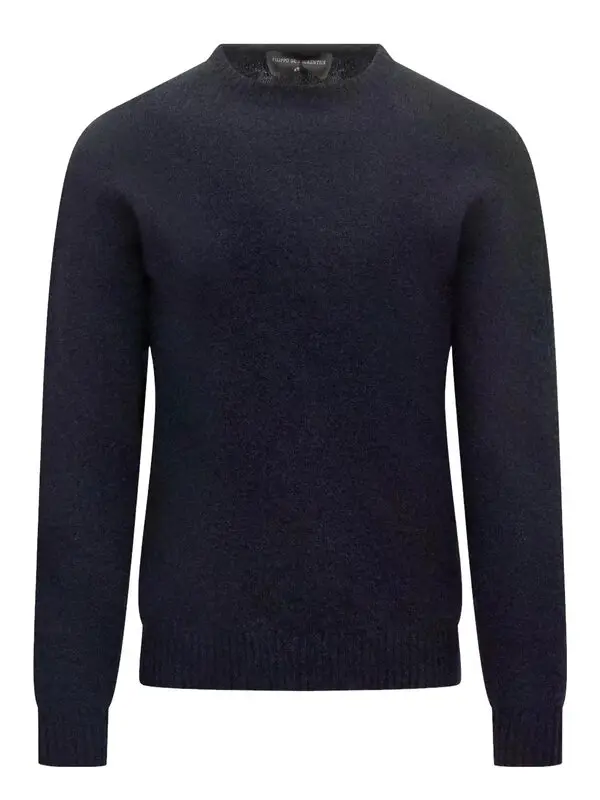 FILIPPO DE LAURENTIIS Crew-neck Long Sleeve Sweater - Blue