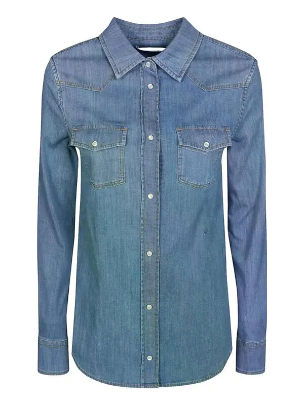 Jacob Cohen Pocket Denim Shirt - Blue
