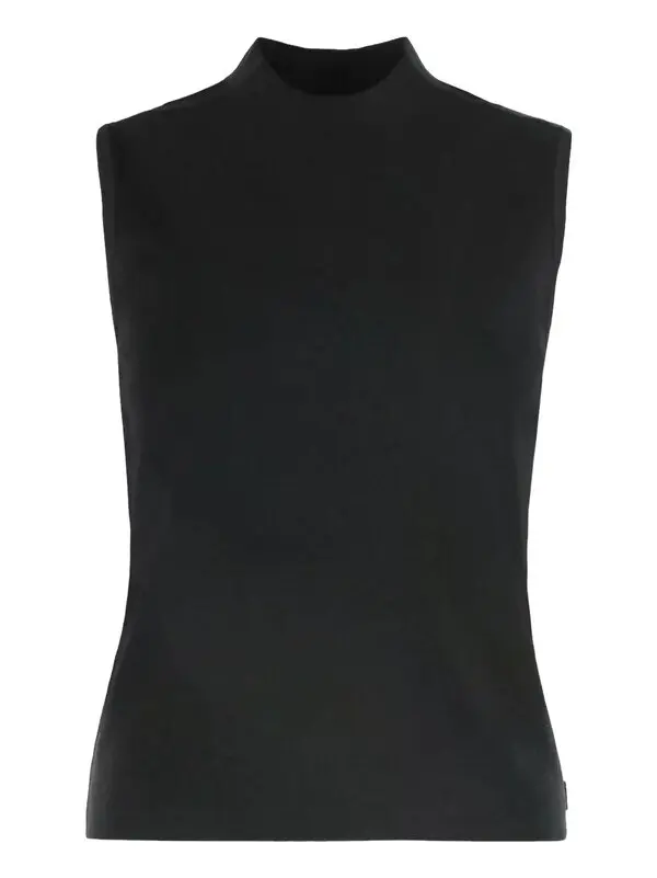 Calvin Klein Mock-neck Tank Top - Black