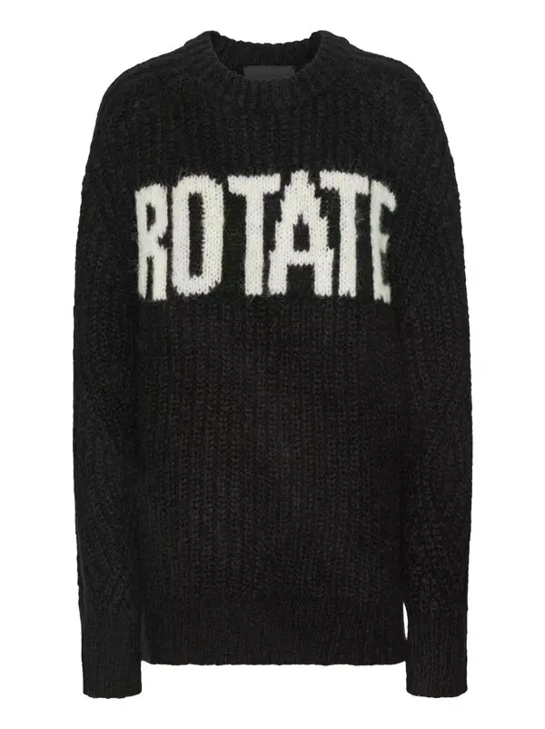 ROTATE BY BIRGER CHRISTENSEN Logo Sweater - Black