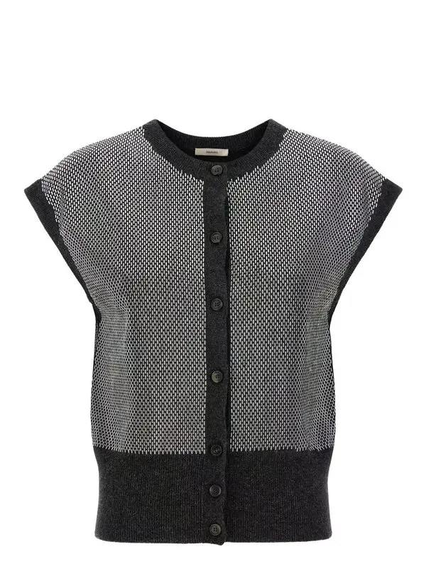 HAIKURE Button Detailed Vest - Grey