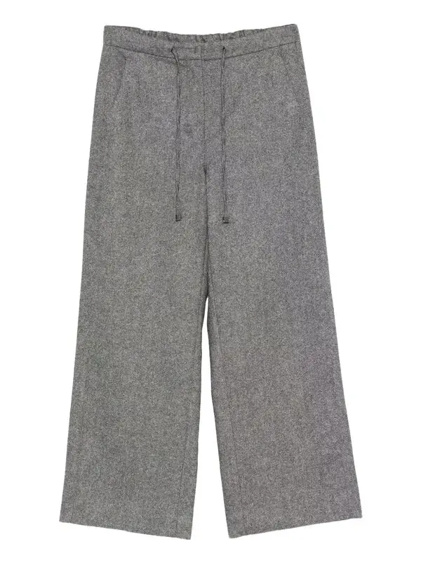 Max Mara Drawstring-waist Trousers - Grey