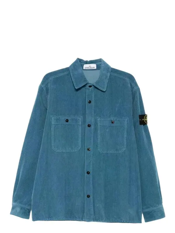 Stone Island Corduroy Shirt Jacket - Blue